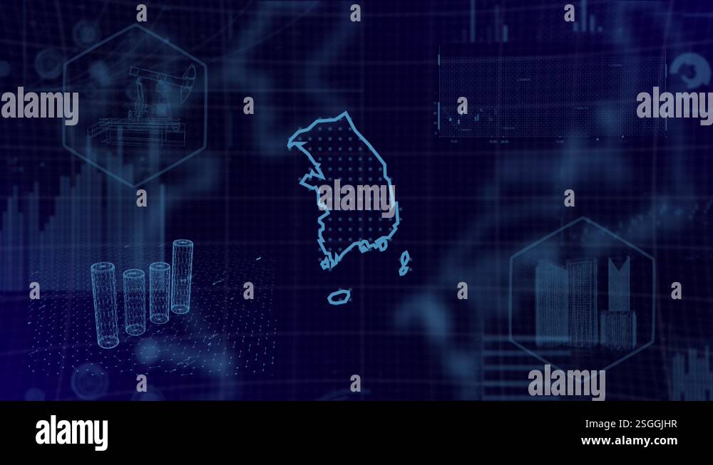 Data analysis GDP Charts of South Korea Country with graphs, charts ...