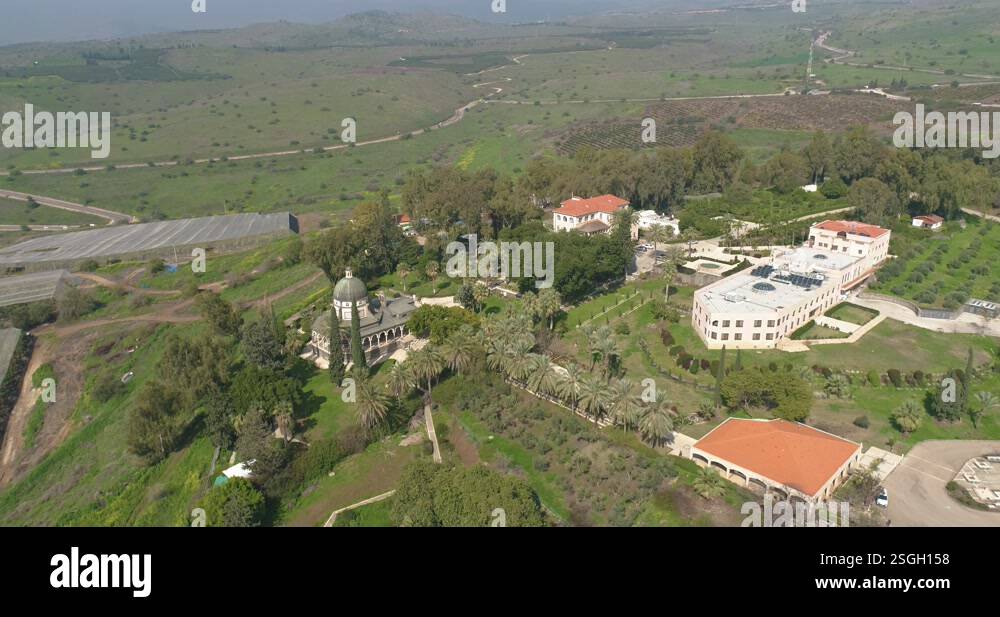 Sea of Galilee, Israel - 1 March 2022: Aerial view of the Mount of ...