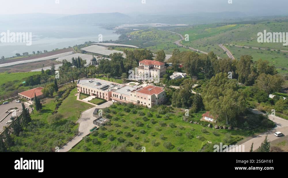 Sea of Galilee, Israel - 1 March 2022: Aerial view of the Mount of ...
