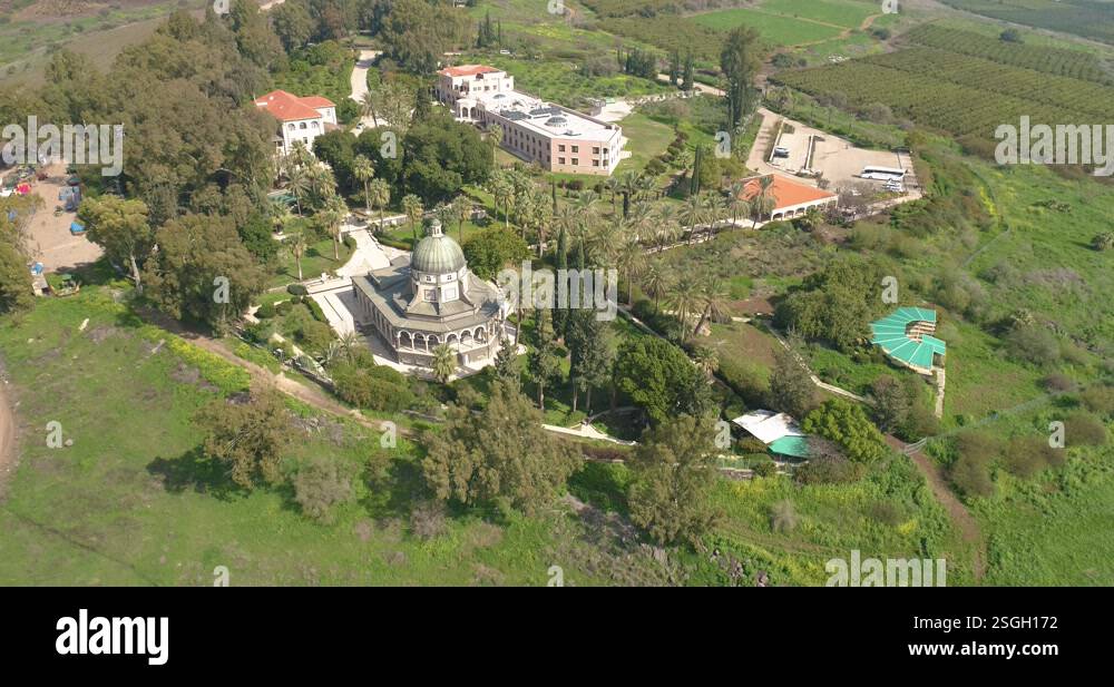 Sea of Galilee, Israel - 1 March 2022: Aerial view of the Mount of ...