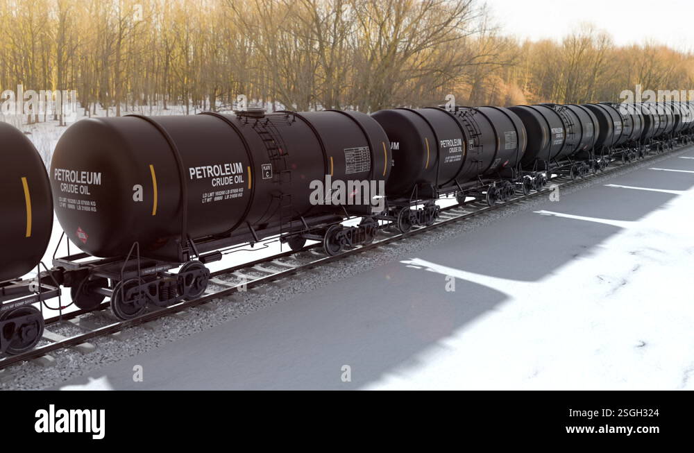 Transportation of petroleum and crude oil by freight trains via ...
