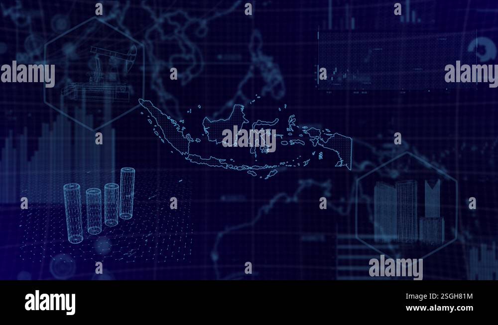 Data analysis GDP Charts of Indonesia Country with graphs, charts Stock ...