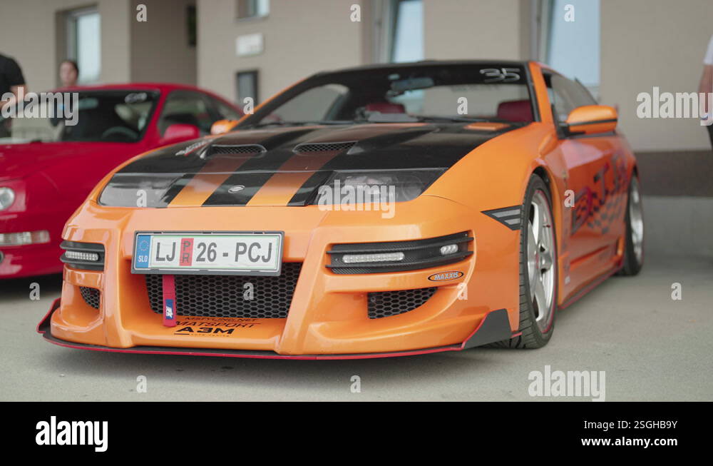 Japanese tuned supercar at exhibition 4K Stock Video Footage - Alamy