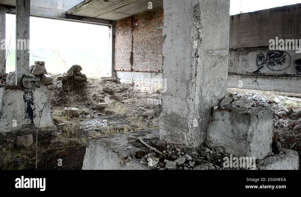 Unfinished plant. The thrown construction Stock Video Footage - Alamy