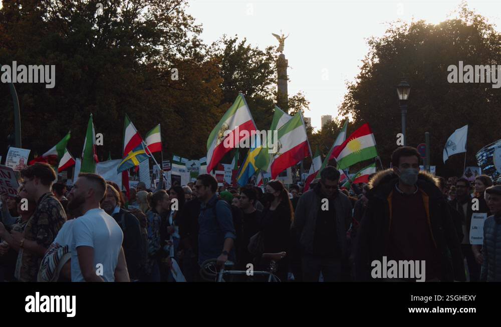 Iranian diaspora and its supporters protesting on huge gathering for ...