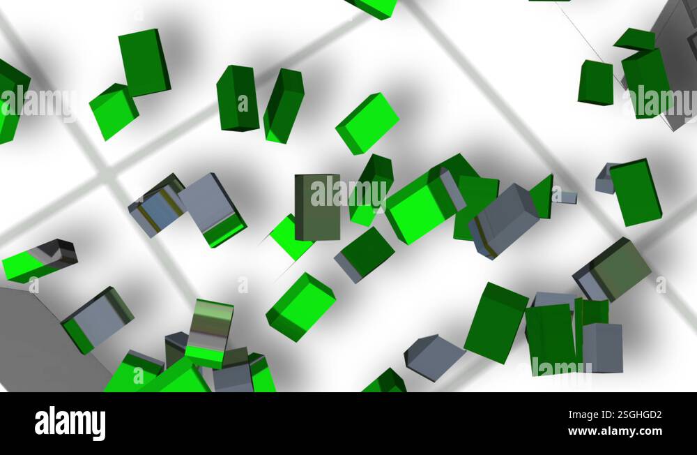 Housing estate building up animation Stock Video Footage - Alamy