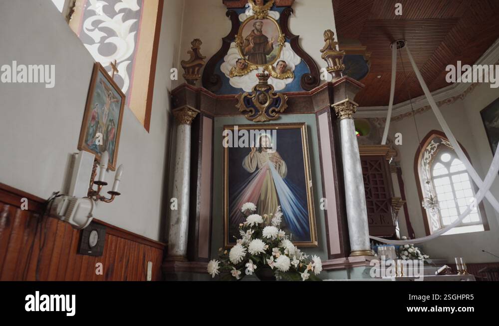 Icon of Jesus Christ the Merciful, Jesus I Trust in You on wall of ...