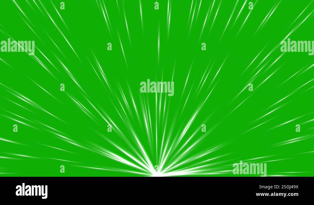 Light rays stream green screen motion graphics Stock Video Footage - Alamy
