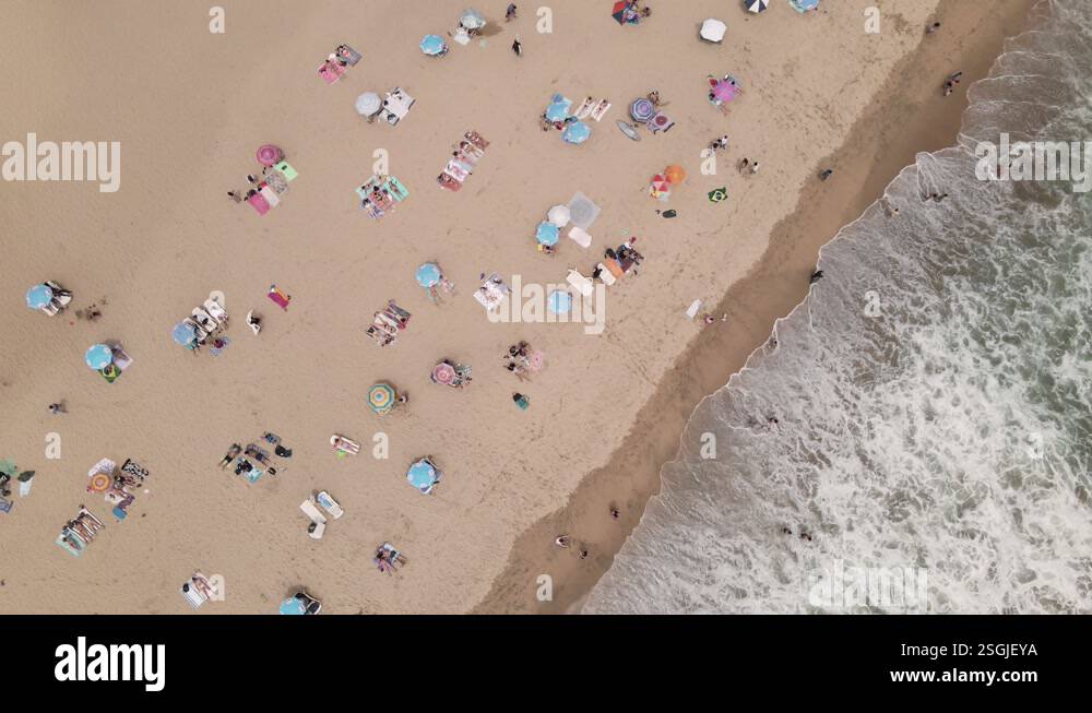 Reñaca beach in Viña del mar, Chile, uhd 4k aerial Stock Video Footage ...