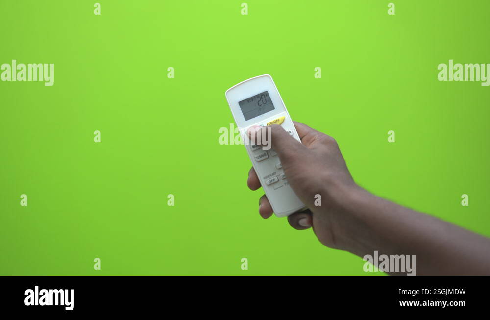 ac turbo mode in with ac remote in background croma Stock Video Footage ...