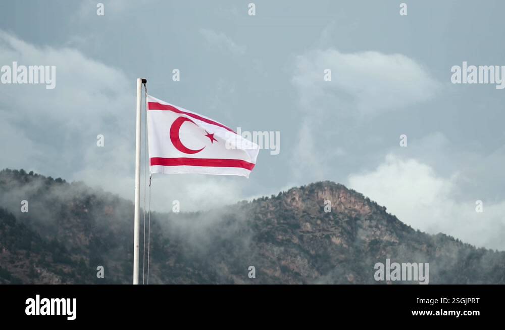 Flag turkish republic northern Stock Videos & Footage - HD and 4K Video ...