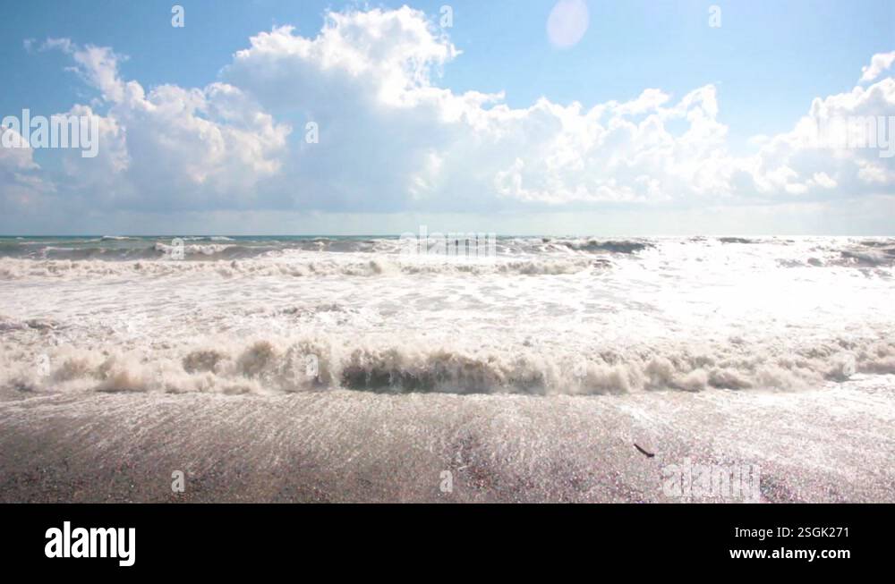 high storm waves Stock Video Footage - Alamy