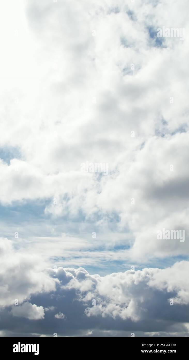 Best Vertical Footage of Fast Moving Clouds Time Lapse Stock Video ...