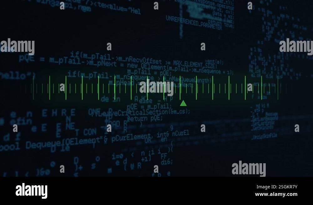 Animation of glowing data processing with markers over grid Stock Video ...