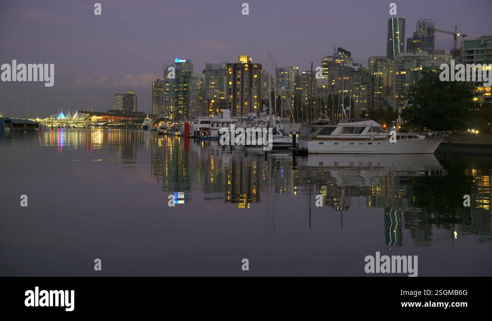 Stanley Park Seawall Dusk Vancouver View 4K UHD Stock Video Footage - Alamy
