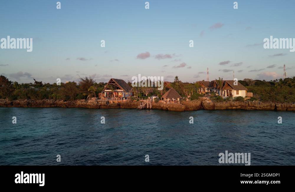 Kusini beach seaside resort in East Zanzibar Island Tanzania Africa ...
