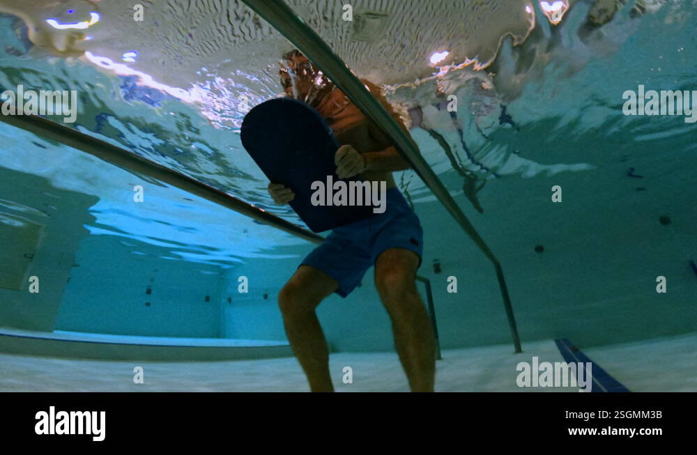 Physical therapy under water muscle rehabilitation Stock Video Footage ...