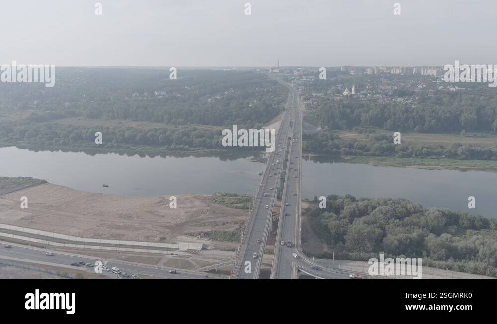 A-Log. Kaluga, Russia. Entrance to the city center of Kaluga. Gagarin ...