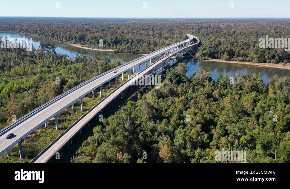 Florida state road 20 crossing the Apalachicola River viewed from east ...