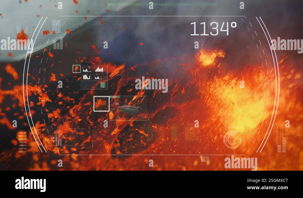 Volcano Climate Crisis Analysis, temperature details and a chart with ...