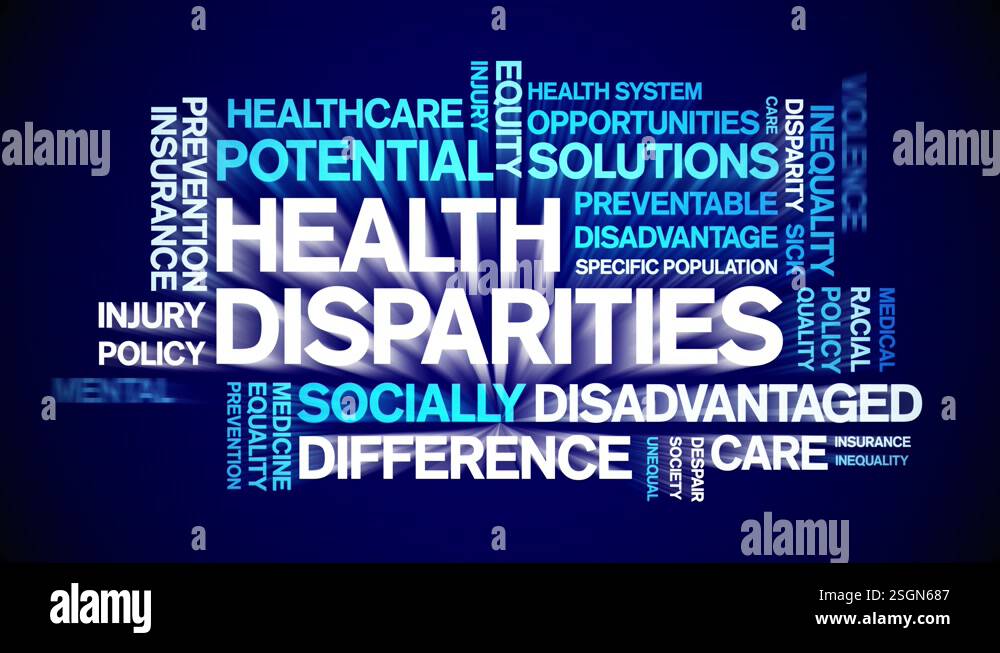 Health Disparities animated word cloud,animation tag kinetic typography ...