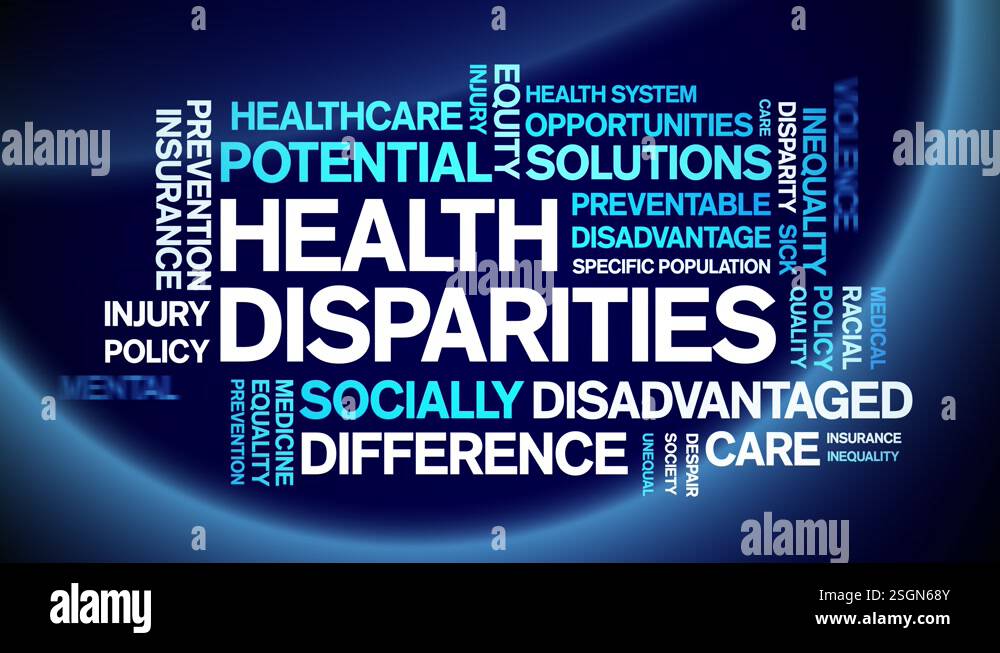 Health Disparities animated word cloud,animation tag kinetic typography ...