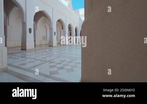 Wander through a remarkable courtyard showcasing intricate designs in ...