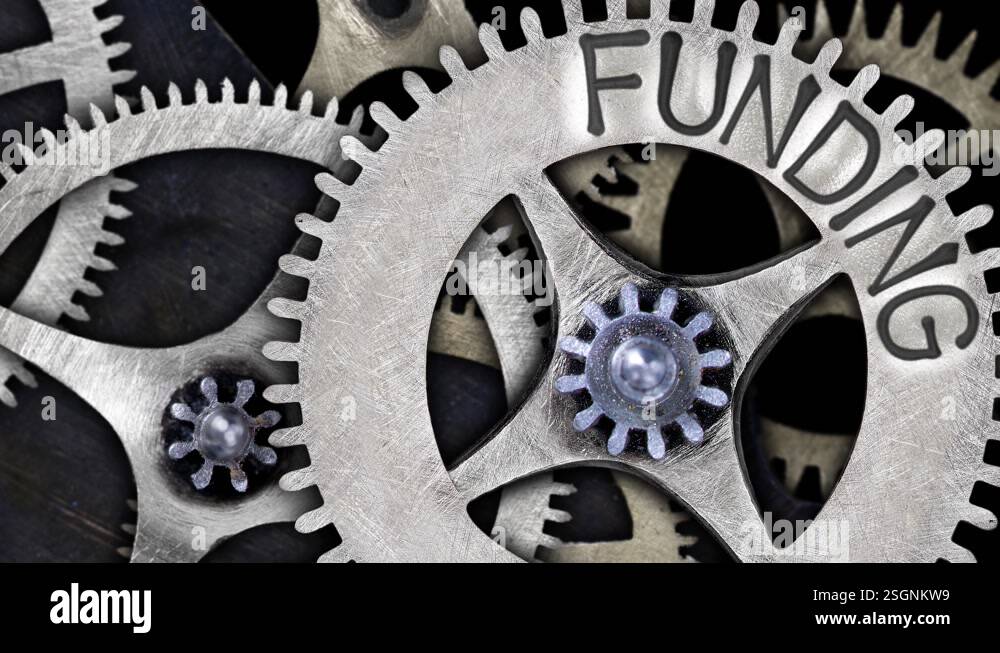 Tooth Wheels with Funding Concept Stock Video Footage - Alamy