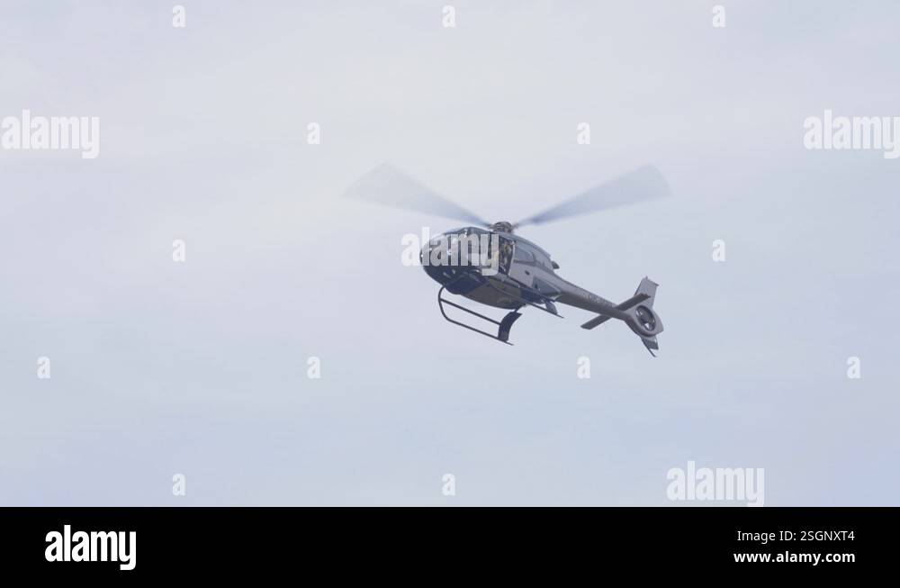 Military Special Units Helicopter With Soldier in Open Cockpit Flying ...