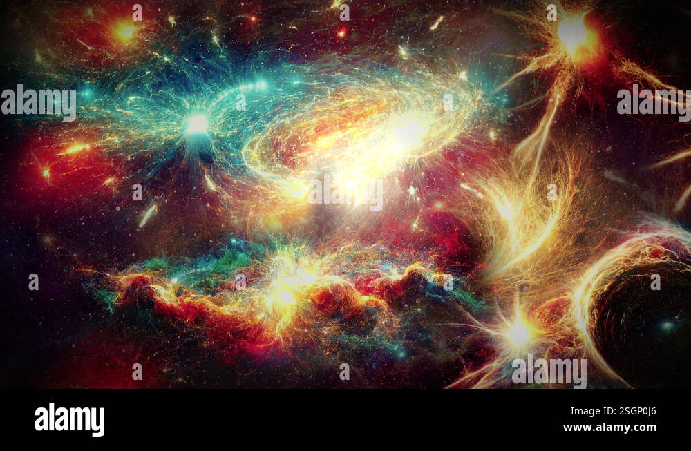 Space Nebula Colorful video moving stars space rotation nebula ...