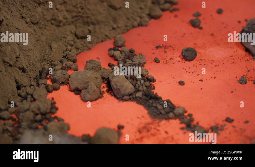 Red Hot Bubbling Liquid Molten Metal in Foundry, Close Up Stock Video ...