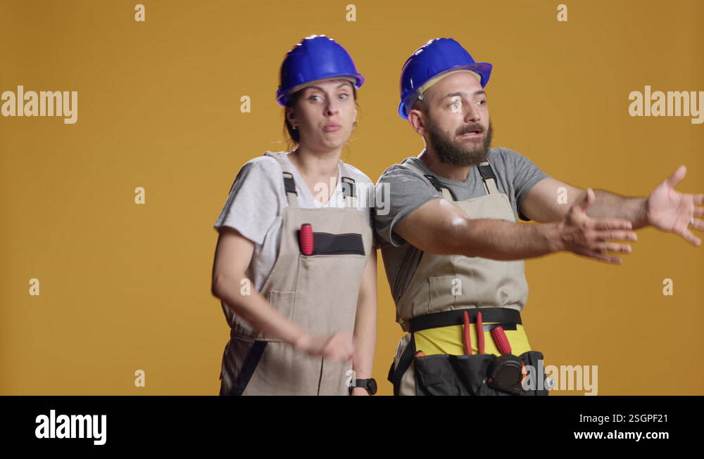 Building workers in the studio Stock Videos & Footage - HD and 4K Video ...