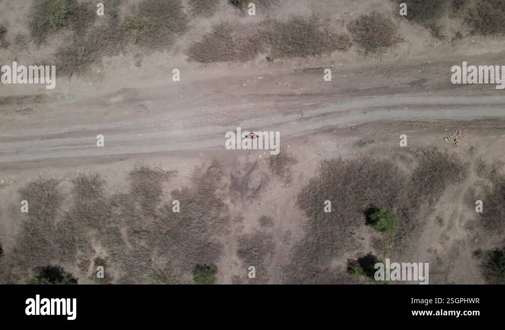 Aerial View Of a biker riding a motorcycle Stock Video Footage - Alamy
