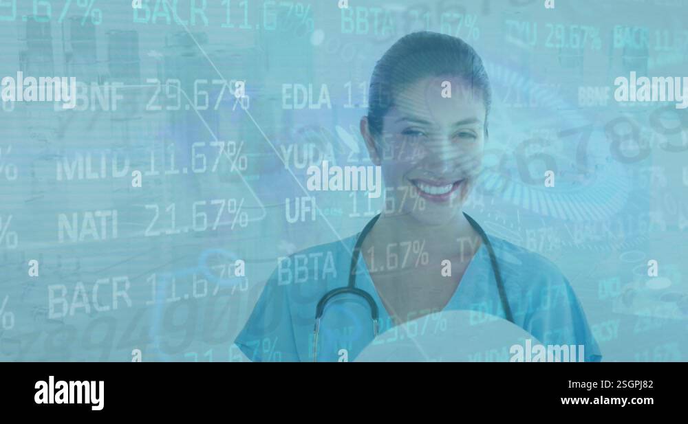 The video features a doctor holding a clipboard and looking at the camera Stock Video Footage ...