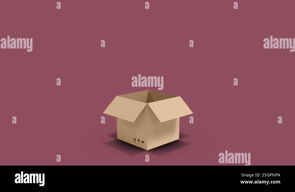 Digitally generated video cardboard box Stock Videos & Footage - HD and ...