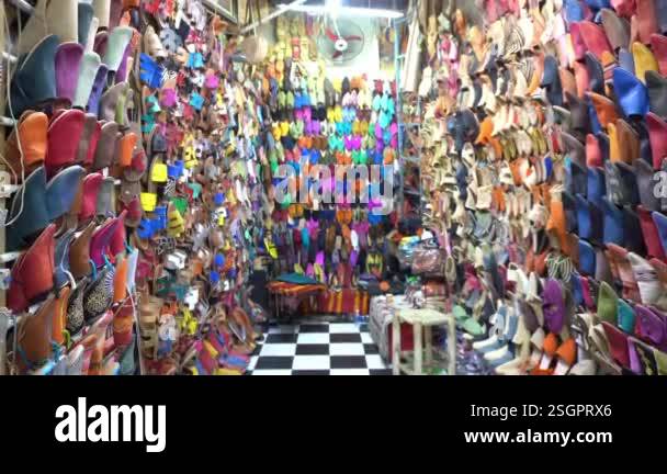 Africa, Morocco, Marrakech 12,29,2024 walking in the traditional suk ...