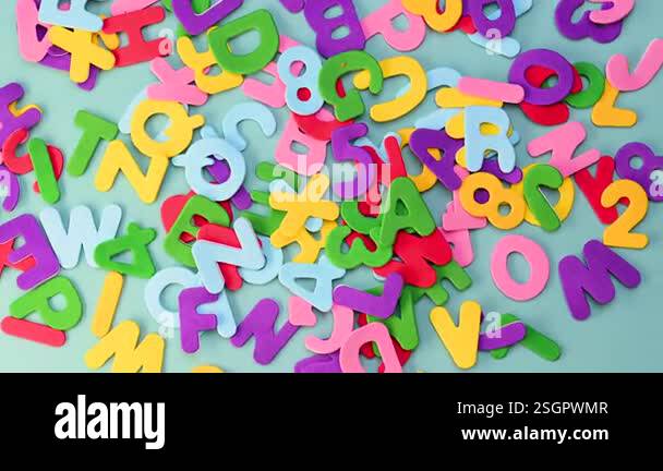 English alphabet letters numbers Stock Videos & Footage - HD and 4K ...
