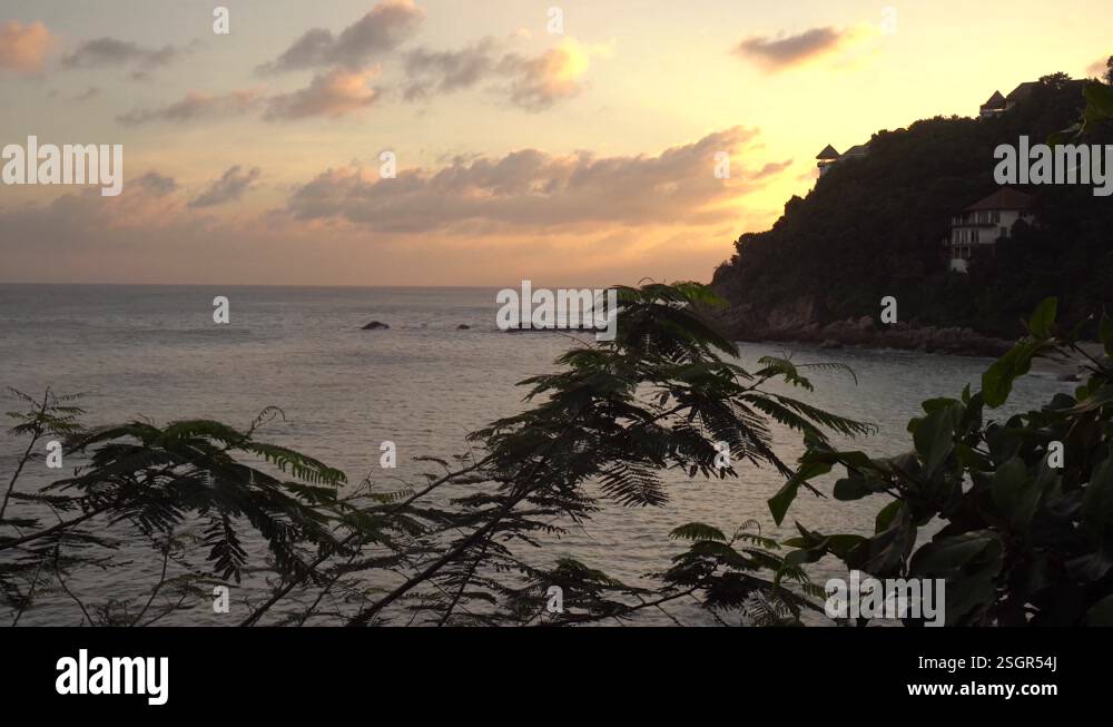 Rippling Ocean During Sunset In Ko Tao Island In The Gulf Of Thailand Stock Video Footage - Alamy