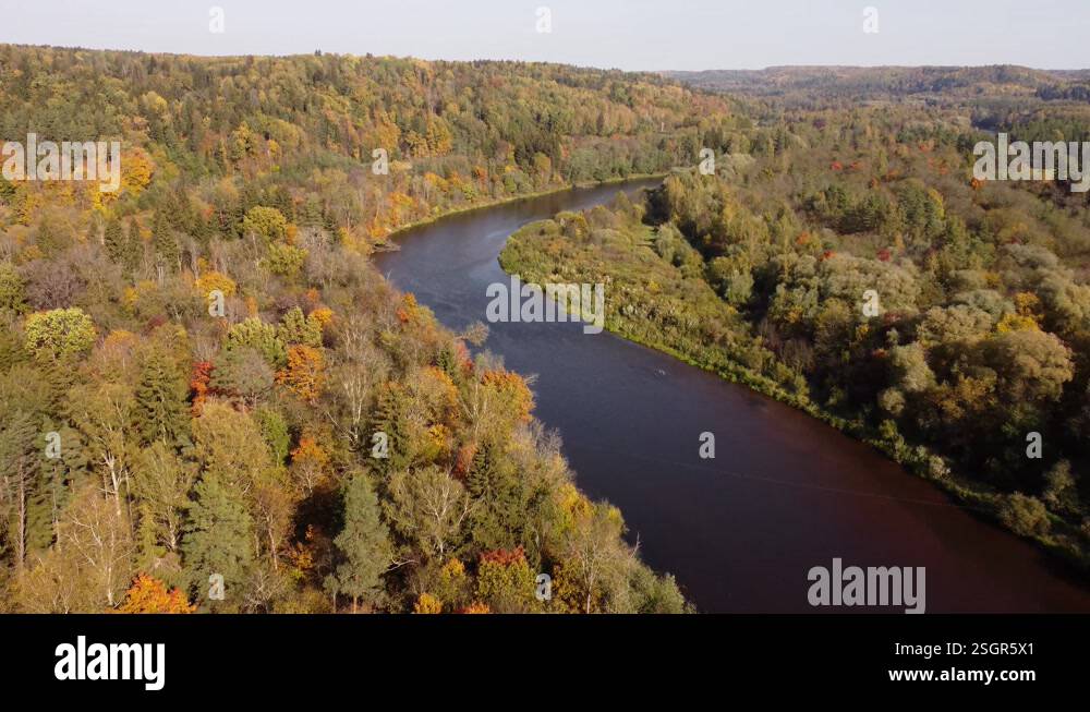Sigulda city of Latvia in the month of October Stock Video Footage - Alamy
