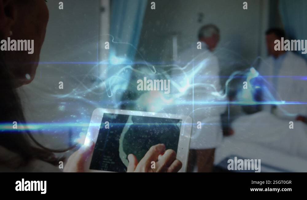 Animation of diverse doctors over shapes moving Stock Video Footage - Alamy