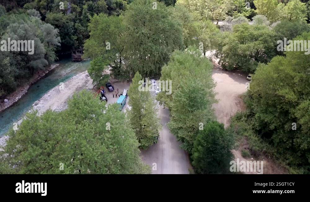 Revealing the Voidomatis River Bend near Aristi Greece (4K Stock Video Footage - Alamy