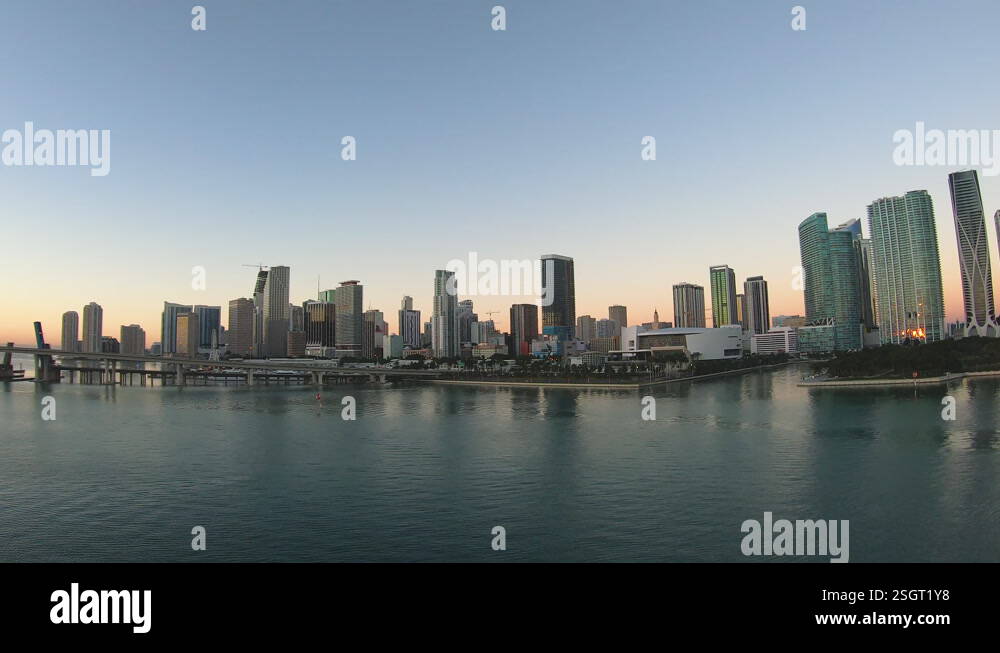 Miami skyscraper buildings panoramic view background Image | Biscayne ...
