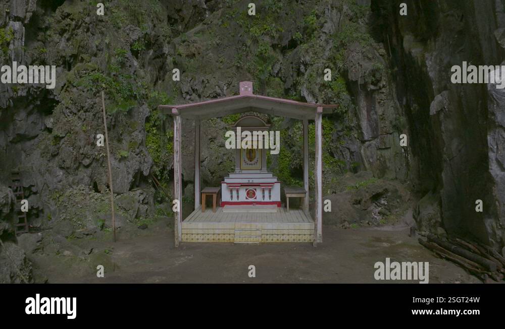 Religious Prayer Altar in Mountain of Veracruz, Mexico - Approach Stock ...