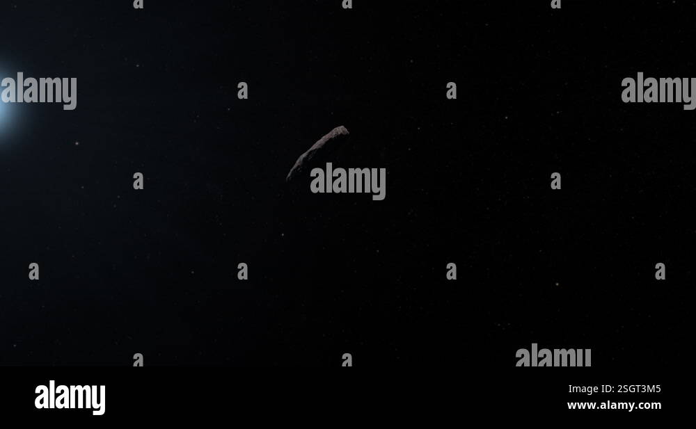 Oumuamua interstellar object in the outer space Stock Video Footage - Alamy