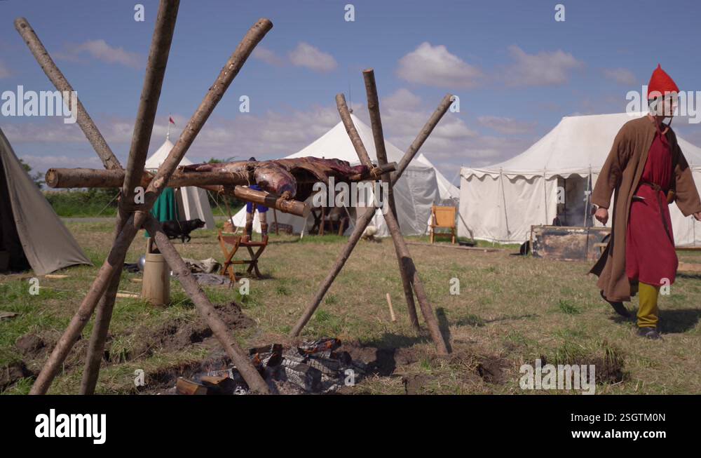 Medieval spit roast Stock Videos & Footage - HD and 4K Video Clips - Alamy