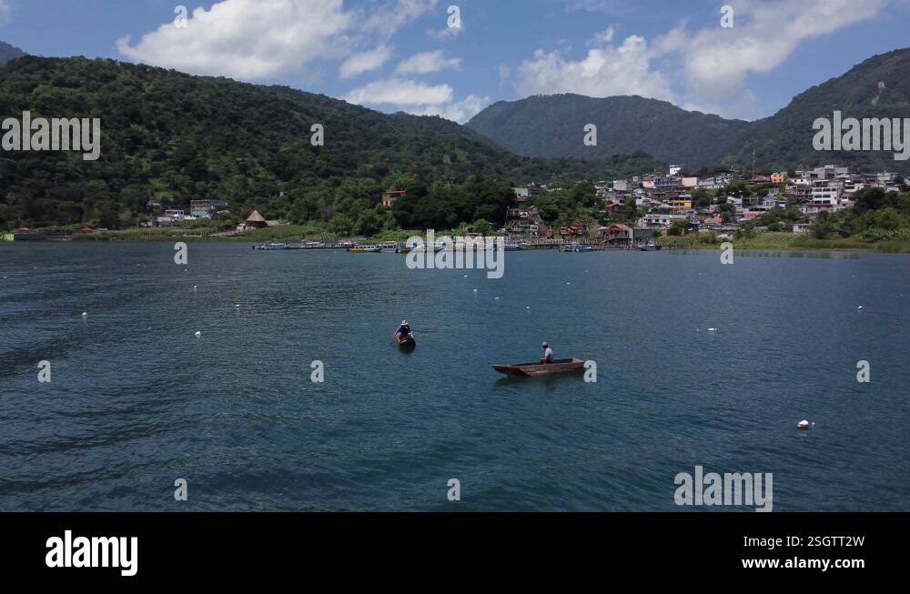 Two Traditional Mayan Canoes in a Lake Stock Video Footage - Alamy