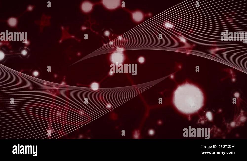 Animation molecules over moving shapes Stock Videos & Footage - HD and ...