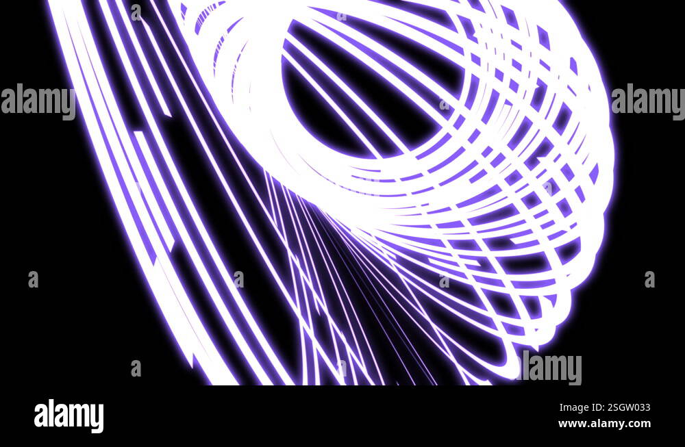 3D Streamline Spirograph Drawing Purple Bold VJ Loop 02 Animation ...