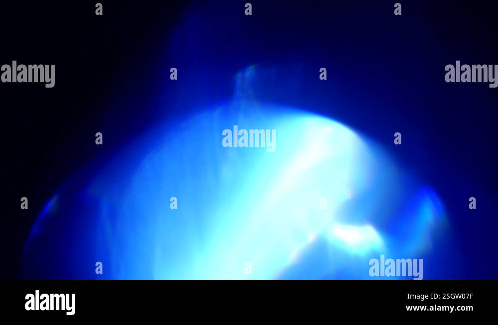 Neon blue ray bokeh. Optical Crystal Prism Flare Beams. Lights ...