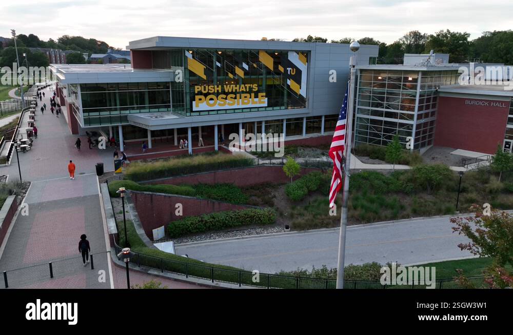 Push What's Possible. Towson University slogan on college campus in ...